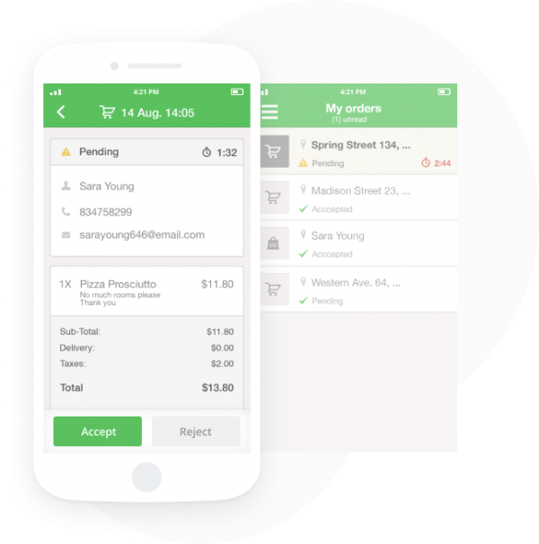 Mobile App for Restaurant Ordering, Online Food Delivery System ...
